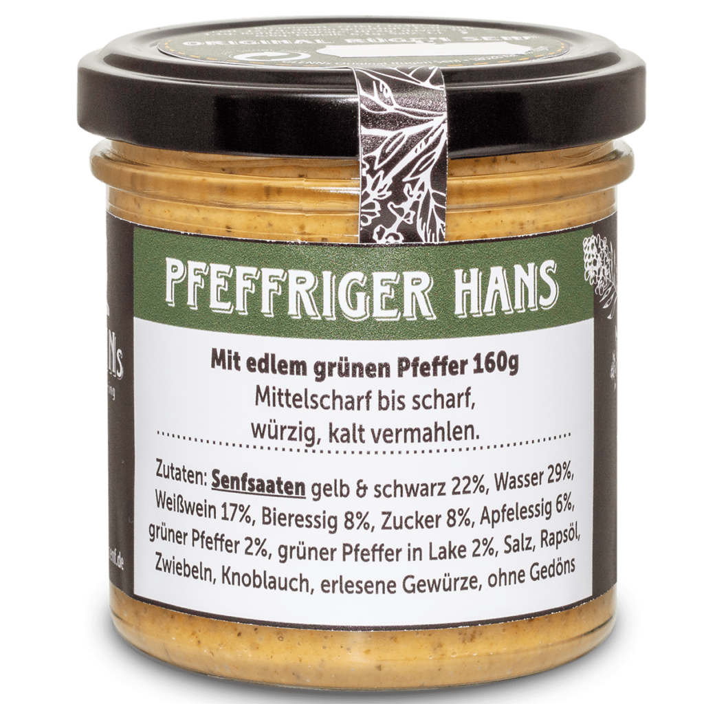 Original Rügen Senf "Fruchtige Frieda" 160g | Glenn's Senf ...